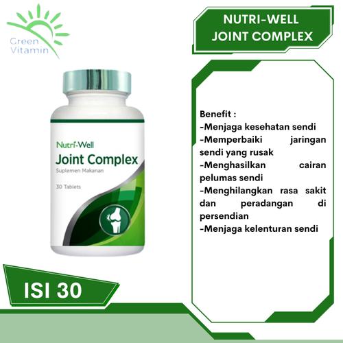 Jual Nutri-Well Joint Complex isi 30 Suplemen Kesehatan Sendi Nutriwell ...