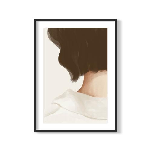 Jual Poster "White Shirt" + Premium Frame Kayu - Hitam+mat, Frame ...
