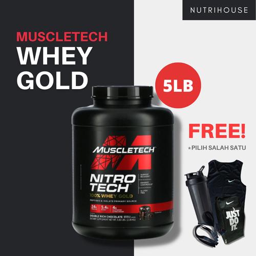 Promo Muscletech Nitrotech WHEY GOLD 5lb Nitro Tech Whey Protein ...