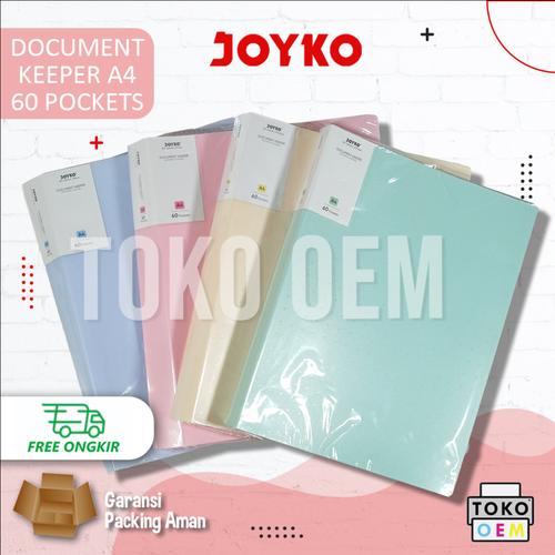 Jual JOYKO DOCUMENT KEEPER A4 60 POCKET CLEAR HOLDER MAP FILE DOKUMEN ...