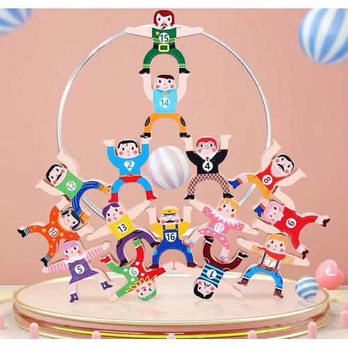 Jual Mainan Edukasi Anak Menyusun Gambar Stacking Blocks Balancing Toys ...