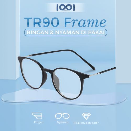 Promo Kacamata Anti Radiasi Frame Bulat Lentur Pria Wanita - IOOI 8148 ...