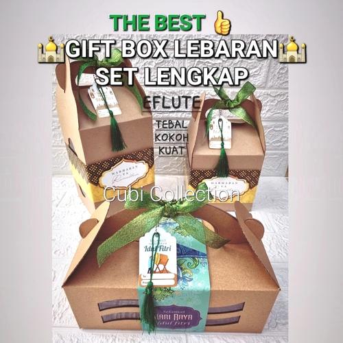 Jual GIFT BOX GABLE BOX KUE KERING LEBARAN IDUL FITRI AESTHETIC SET ...