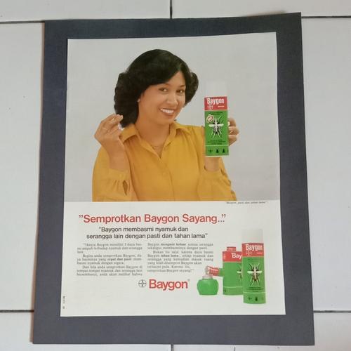 Jual iklan warna obat nyamuk Baygon potongan majalah jadul kuno lawas ...