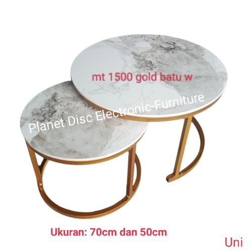 Jual Meja Tamu Granit Bulat Coffee table Meja kopi Meja teras Meja ...