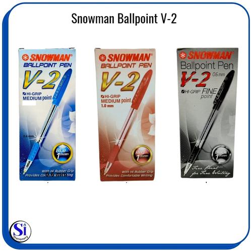 Jual Snowman Ballpoint Pen V2 Hi Grip 1.0 mm/Pen Snowman V2 - Hitam ...