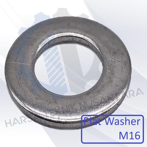 Jual RING PLAT / PLATE WASHER M16 Stainless Steel 304 A2-70 - Kab ...
