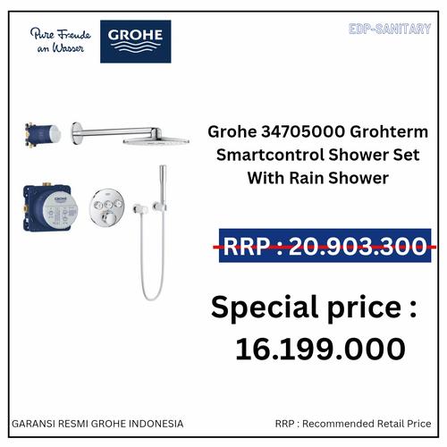 Jual Grohe 34705000 Grohterm Smartcontrol Shower Set with Rainshower ...