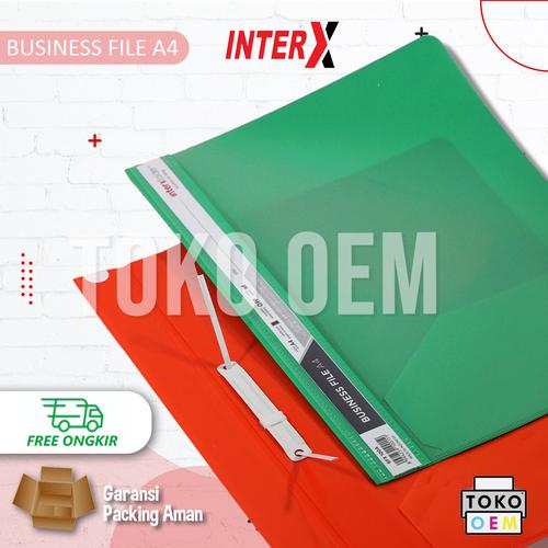 Jual INTERX BUSINESS FILE A4 COVER TRANSPARAN JEPITAN PLASTIK ACCO ...