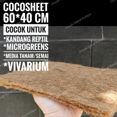 Jual coco fiber sheet 60x40 cm - alas kandang reptile - media semai ...
