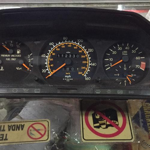 Jual speedometer mercy w124 USDM original second spedometer copotan ...