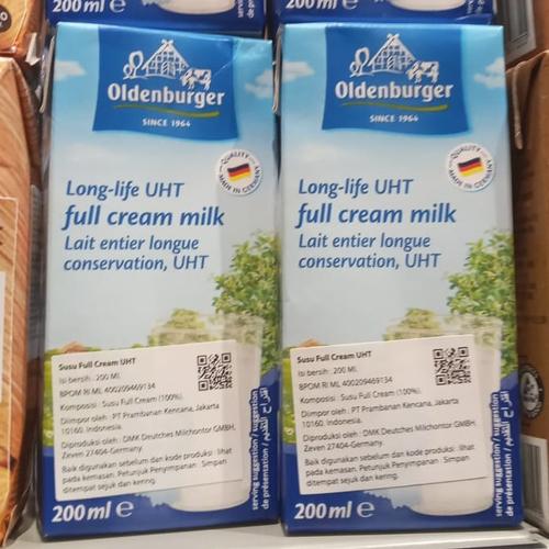 Jual Oldenburger UHT Full Cream Milk 200ml - Jakarta Barat ...