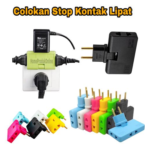 Promo Colokan Stop Kontak Listrik Lipat Konverter Adapter Travel Power ...