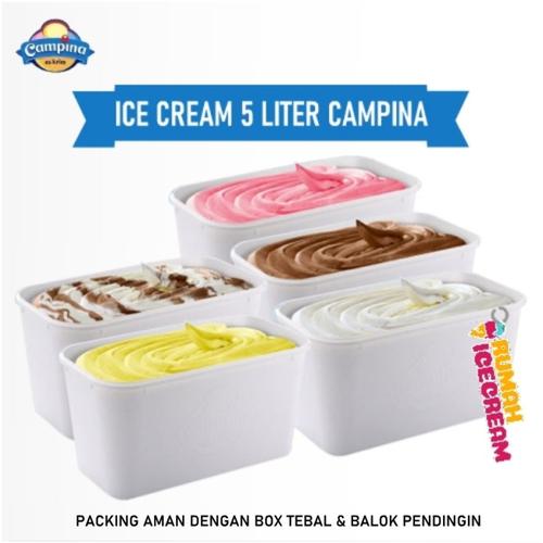 Promo Ice Cream Campina 5 Liter - Strawberry - Jakarta Barat - Rumah ...