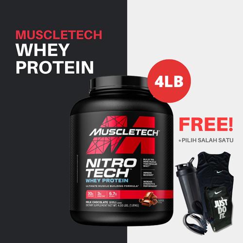 Jual Muscletech Nitrotech Performance 4lb Nitro Tech Whey Protein ...