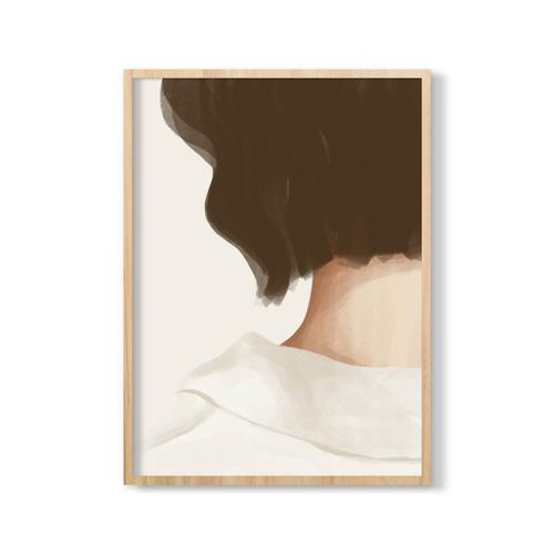 Jual Poster "White Shirt" + Premium Frame Kayu - Hitam+mat, Frame ...