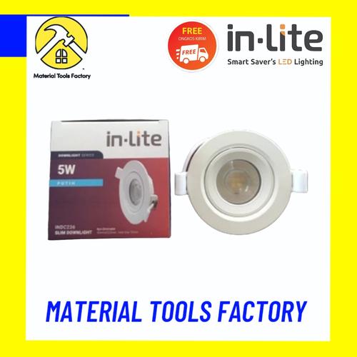Jual Lampu Spotlight Inlite INDC236 5W Slim Downlight Spot Light 5watt ...