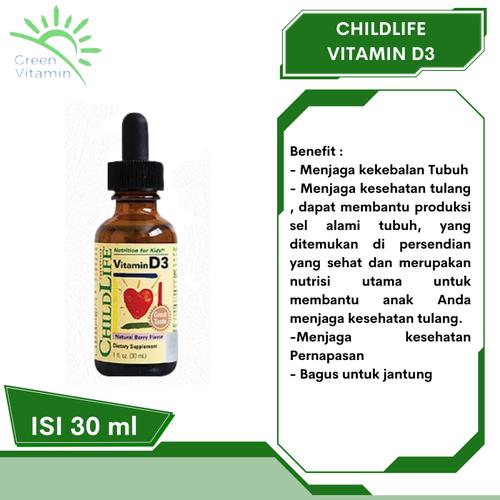 Jual Childlife Vitamin D3 Child Life 500 IU Multivitamin Anak Berry ...
