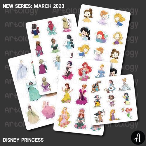 Jual Sticker Set Disney Princess Planner DIY Jurnal Koper Bullet ...
