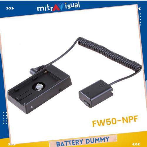 Jual NP-FW50 Dummy Battery to NPF NP-F970 Adapter Hot Shoe Plate for ...