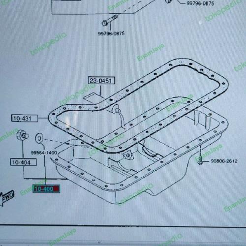 Jual Mazda Genuine Parts Bak oli / karter Mazda MR90 / Vantrend ...