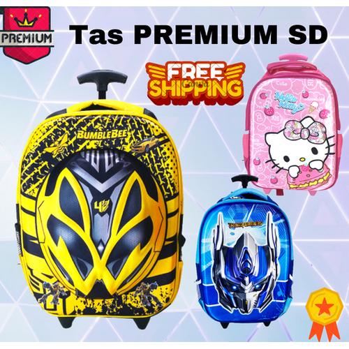 Jual Tas Troley Sekolah Anak SD Transformer Bumblebee Hard Cover 3D ...
