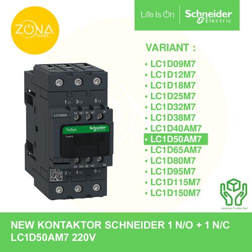 Jual KONTAKTOR CONTACTOR SCHNEIDER LC1D50AM7 LC1D50 D50 220V NEW ...