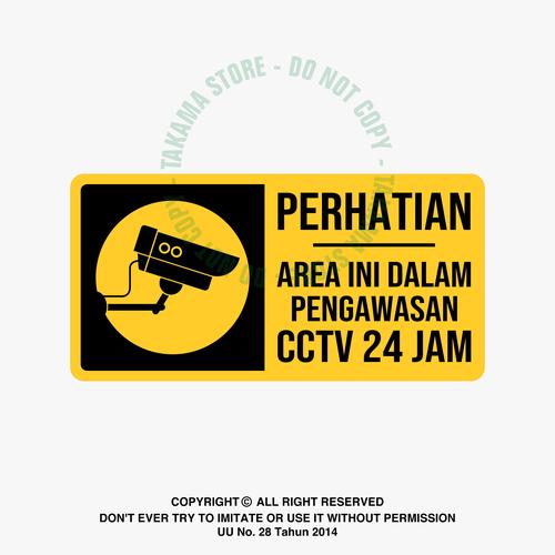 Jual Rambu Area ini dalam pengawasan CCTV 30cm x 15cm Akrilik - Kota ...