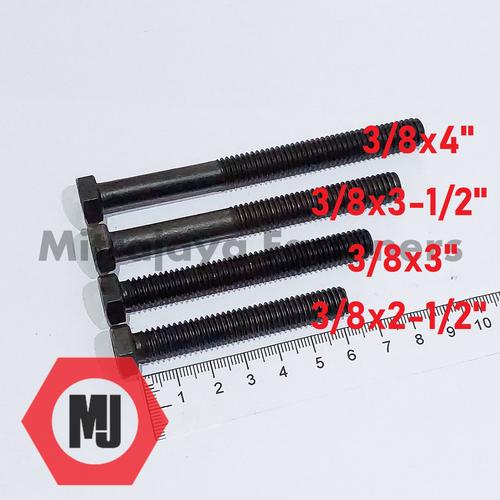 Jual 3/8" x 2 1/2" Baut Mur Hexagon Besi Hitam UNC Drat Kasar - Kota Bandung - Mitrajaya ...