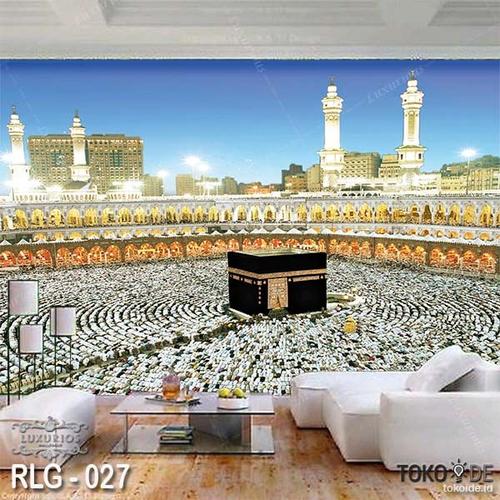 Jual 3D WALLPAPER DINDING | PEMANDANGAN KABAH MASJID ISLAMI KABAH - RLG ...