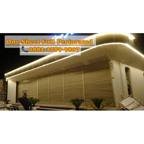 Jual Full perforated automatic/manual tipe one sheet rolling door ...