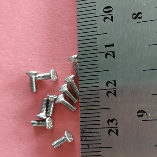 Jual baut countersunk stainless 2 mm panjang 6 mm isi 10 bukan merek ...