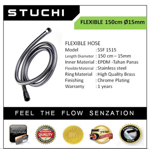 Jual Selang Flexible Shower Stuchi SSF-1515 / Flexible Hose Stuchi ...