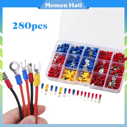 Jual 280Pcs Skun Konektor Kabel / Wire Connector Terminal Listrik ...