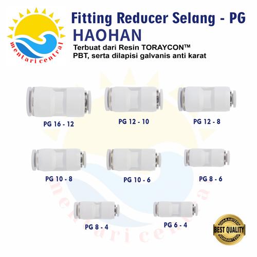 Promo PG FITTING PNEUMATIC REDUCER SAMBUNGAN SELANG LURUS (PILIH ...