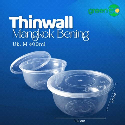 Jual THINWALL CUP BENING AECO 400ML 25 SET CUP SALAD BUAH CUP SUP KECIL ...