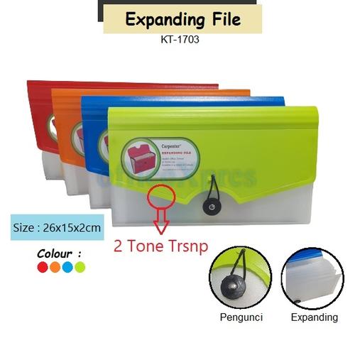Jual Expanding File 2 Tone Transparant / Map Sekat / Expanding Dokumen ...