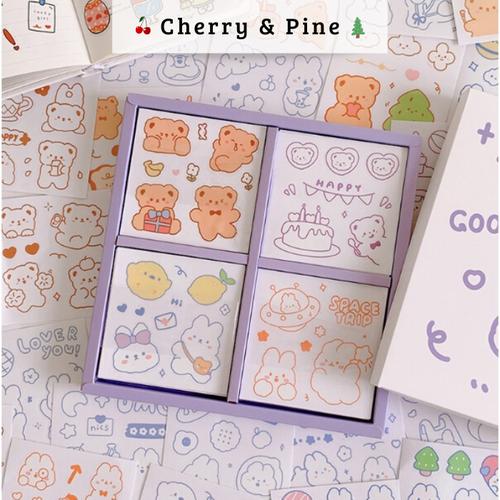 Jual 1-10 Lembar Stiker PVC Motif Lucu untuk Jurnal DIY - Girl, 1 ...