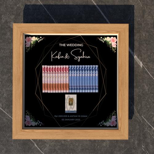 Jual Bingkai Mahar 3D Hantaran 30x40cm A3 12R Kotak Perhiasan - Jakarta ...
