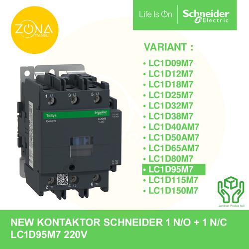 Jual KONTAKTOR CONTACTOR SCHNEIDER LC1D95M7 LC1D95 D95 220V NEW ...