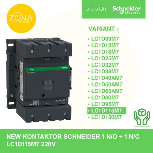 Jual KONTAKTOR CONTACTOR SCHNEIDER LC1D115M7 LC1D115 D115 220V NEW ...