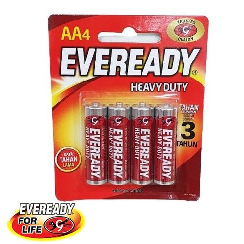 Jual Baterai AA Battre A2 Eveready Heavy Duty (Merah) 1 Set Isi 4 Pcs ...