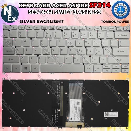 Jual Keyboard Acer Swift 3 SF314-41 SF314-51 SF314-52 - silver ...