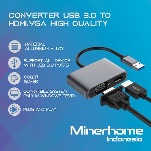 Promo Converter USB 3.0 to HDMI, VGA High Quality - - Miner Home ...