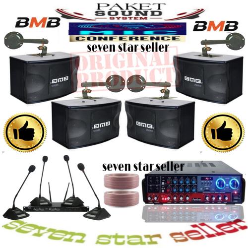 Jual Paket Sound System Ruang Meeting 4 Speaker 8 inch 4 Unit Mic ...