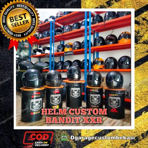 Jual HELM CUSTOM BANDIT XXR cc helm cakil m30 vintage classic - Hitam ...