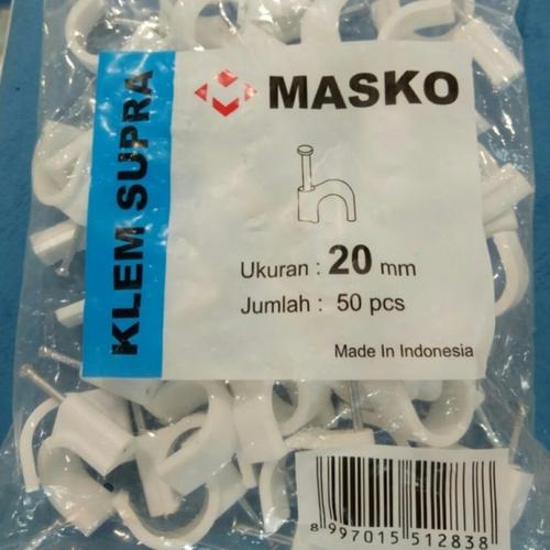 Jual klem kabel / cable clip 20mm klem paku masko - Jakarta Barat ...