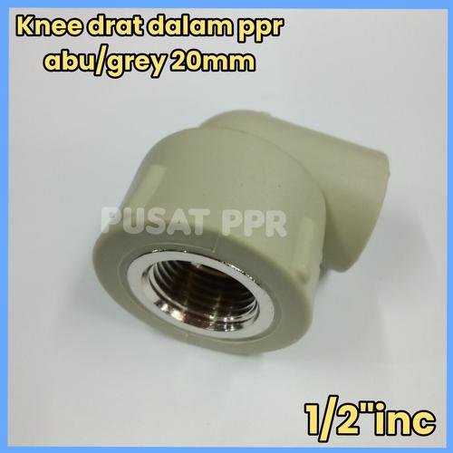 Jual Knee ppr / elbow drat dalam ppr 20mm abu/grey 1/2"inc murah ...