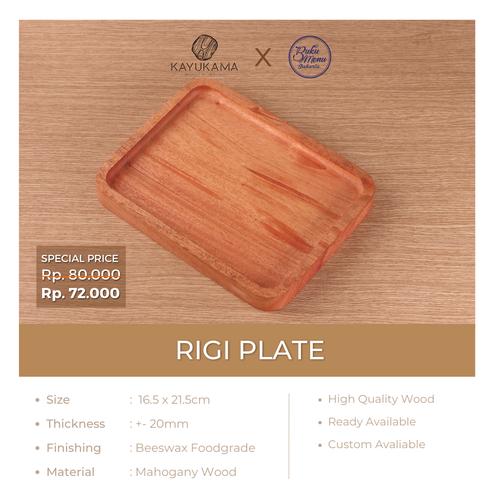 Promo Buku Menu Jakarta X Kayukama - Rigi Wooden Plate (Piring kayu ...