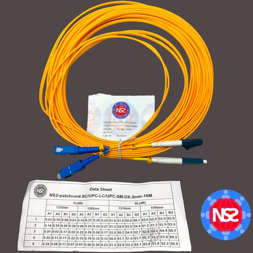 Jual patchcord patch cord 10 meter 2mm duplex sc upc lc upc high ...
